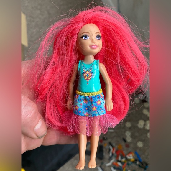 Toys | Barbie Dreamtopia Chelsea Sprite Doll 5 With Pink Hair Outfit ...
